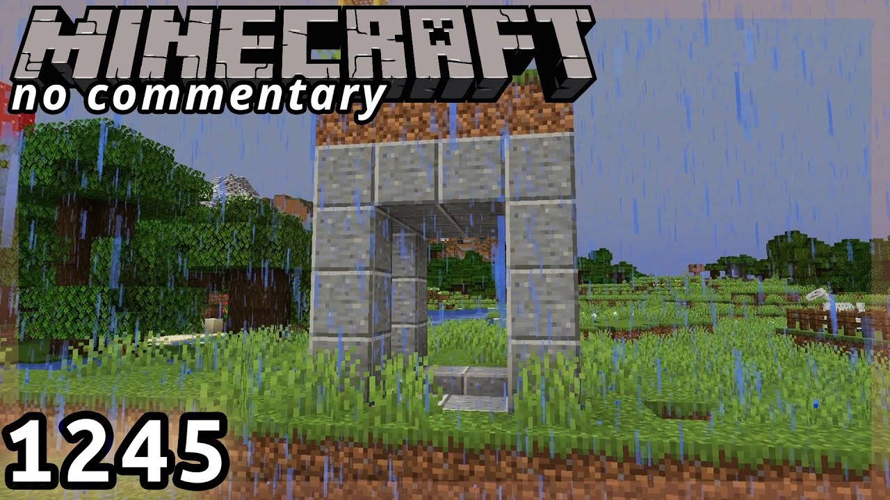 Late-Game Minecraft 1245 :: Polished Andesite Pavilion - YouTube