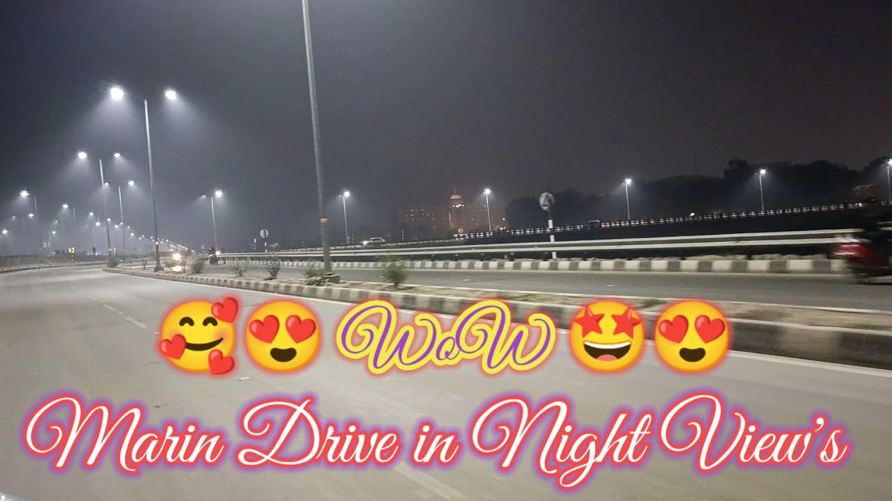Marin Drive in Night View // Night View in Marin Drive // Patna Marin ...