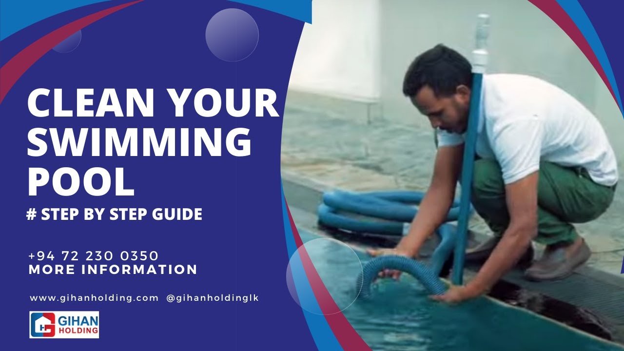 How to clean a swimming pool ? | කොහොමද Swimming Pool එකක් Clean ...