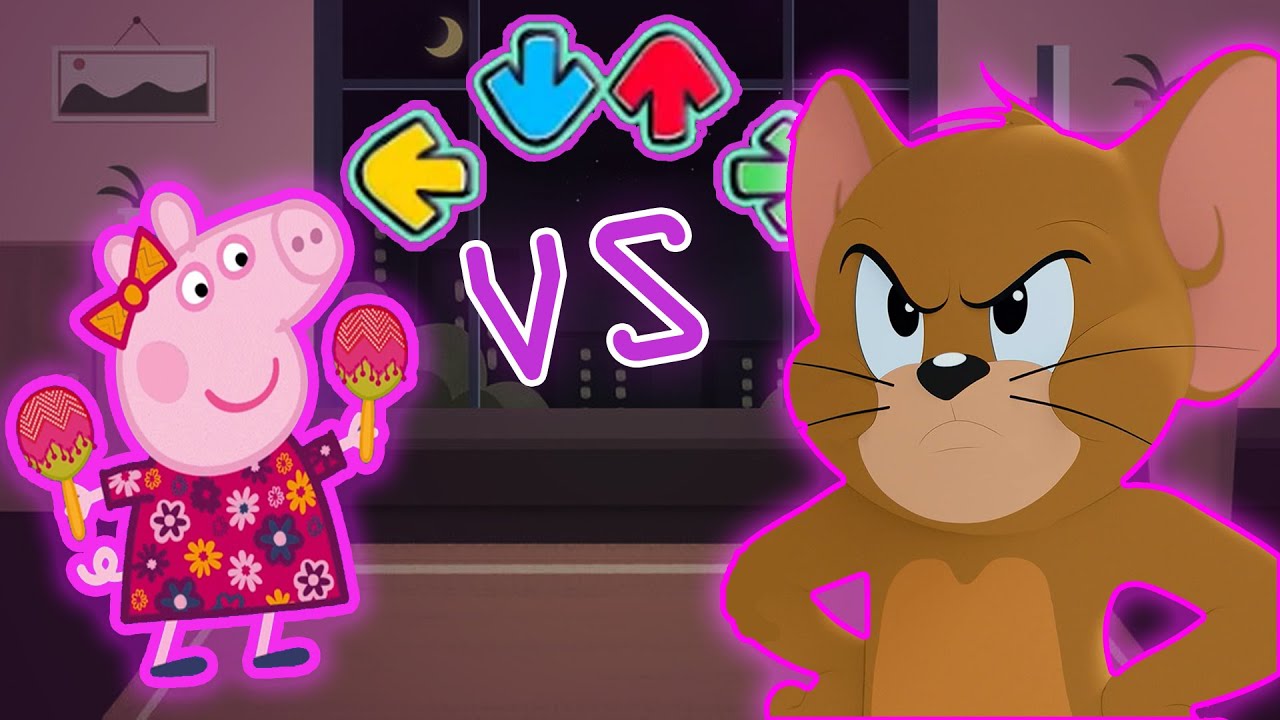 Peppa pig and Evil Peppa pig vs Tom and Jarry Mouse - YouTube
