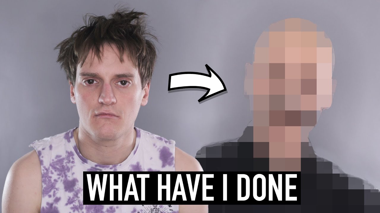 Giving myself an EXTREME makeover *piercings, bald & nose job* - Philip ...