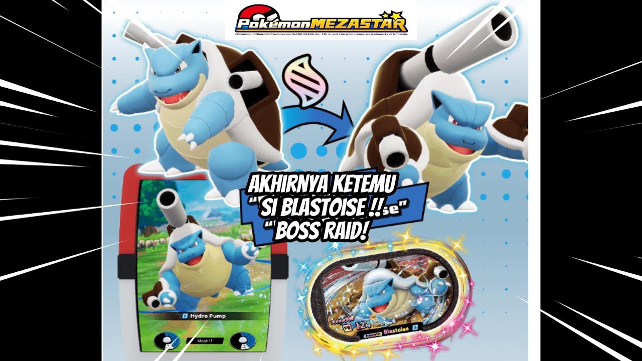 Pokemon Mezastar Ep3 Catching Blastoise !!Raid Boss Stage!!! - YouTube