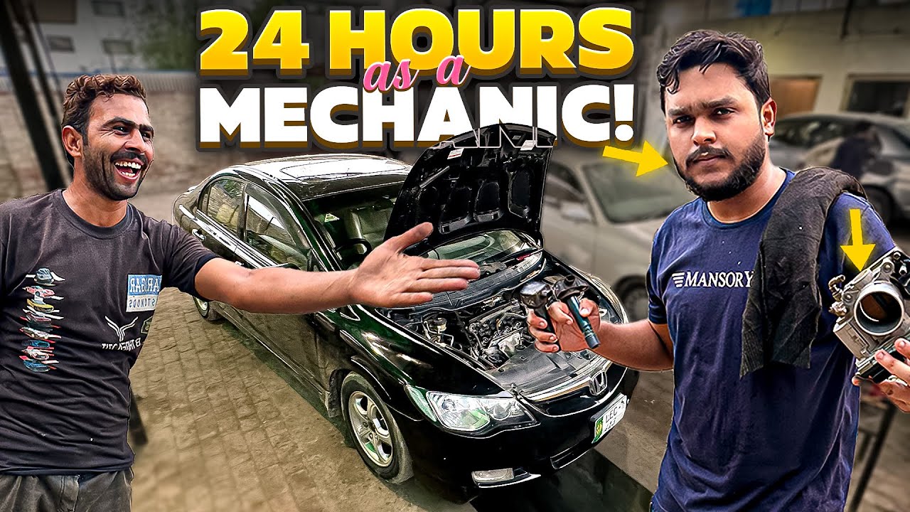 Spending 24 Hour As A MECHANIC In WORKSHOP 😂 | Gone Funny - YouTube
