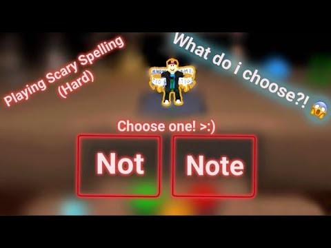 SCARY SPELLING (roblox) - YouTube