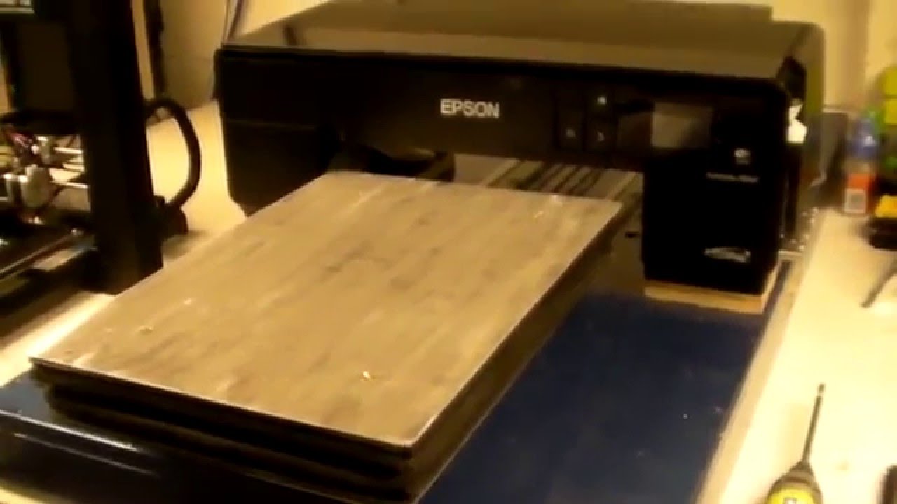 EPSON P600 with T+DOZER control Board T-Shirt Printer DIY/DTG - YouTube