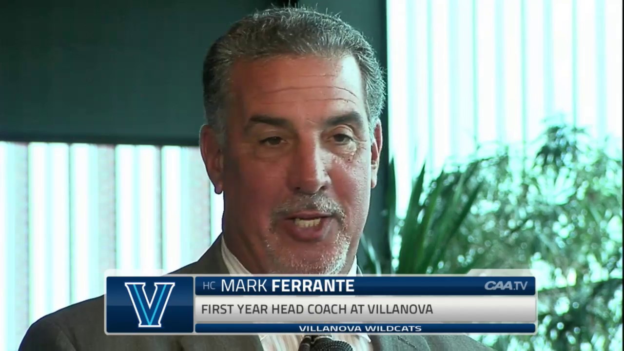 2017 #CAAFB Media Day Live -- Villanova's HC Mark Ferrante & S Rob ...