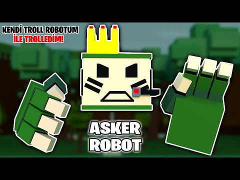 KENDİ TROLL ROBOTUM İLE TROLLEDİM! | Roblox Gemi Yapma Oyunu | Build A Boat