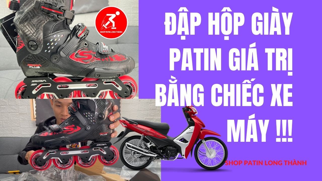 Đập hộp giày Seba S slide màu đen đỏ giá gần bằng chiếc xe máy ...