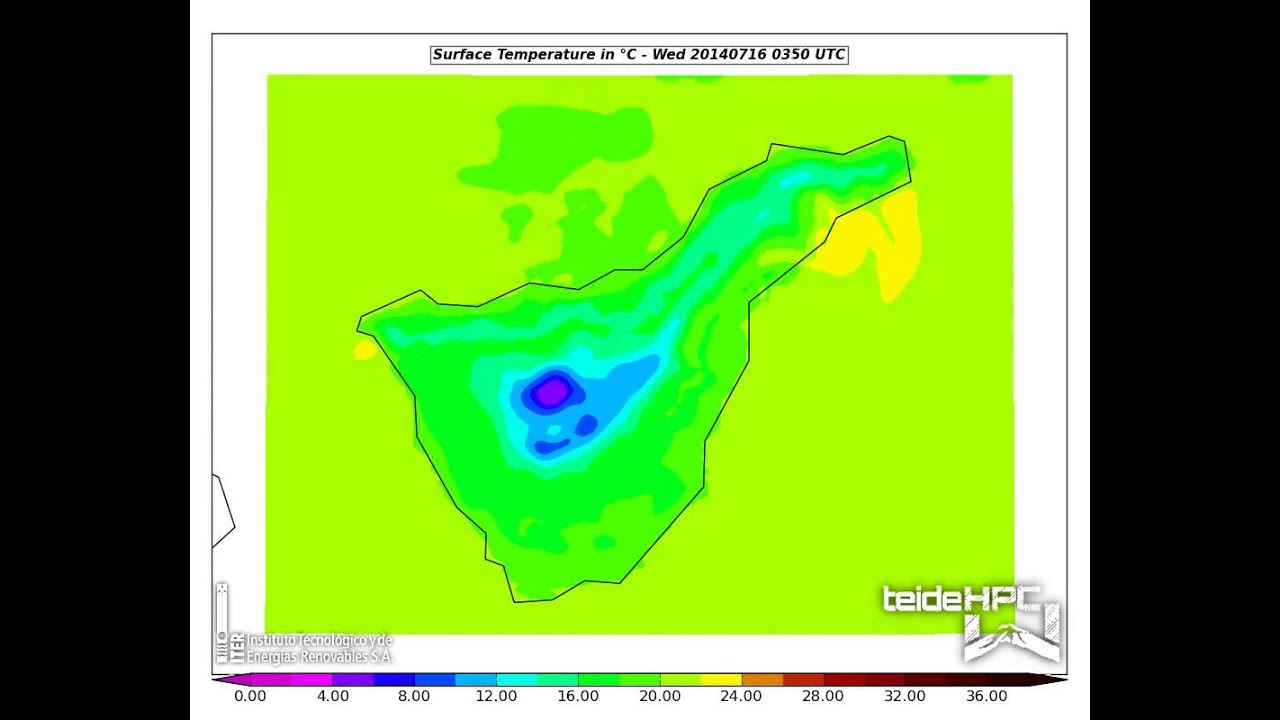 Canary Islands Temperature forecast: 2014-07-15 - YouTube