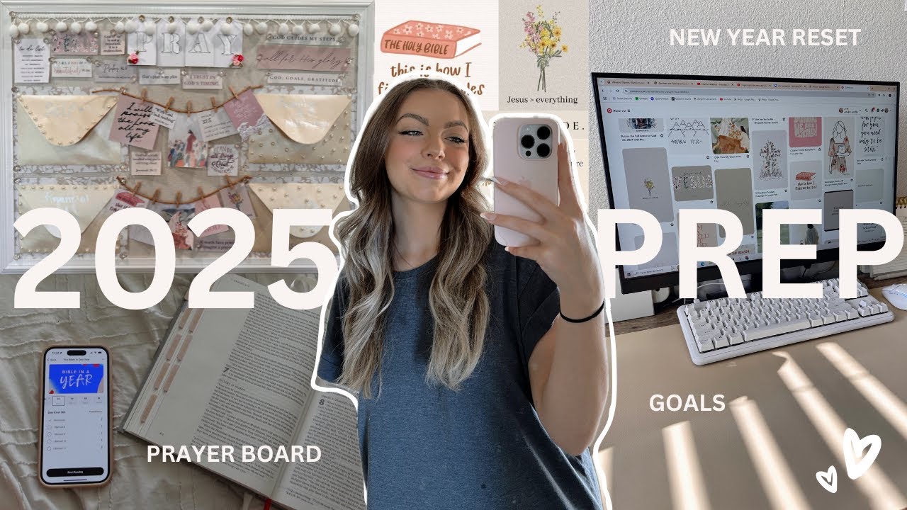 preparing for the new year 2025| prayer board, goal setting, reset for ...