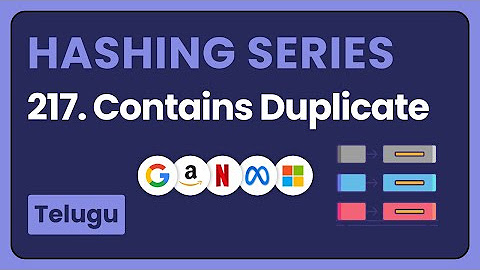 1. Hashing Series | Data Structures and Algorithms | Telugu - YouTube