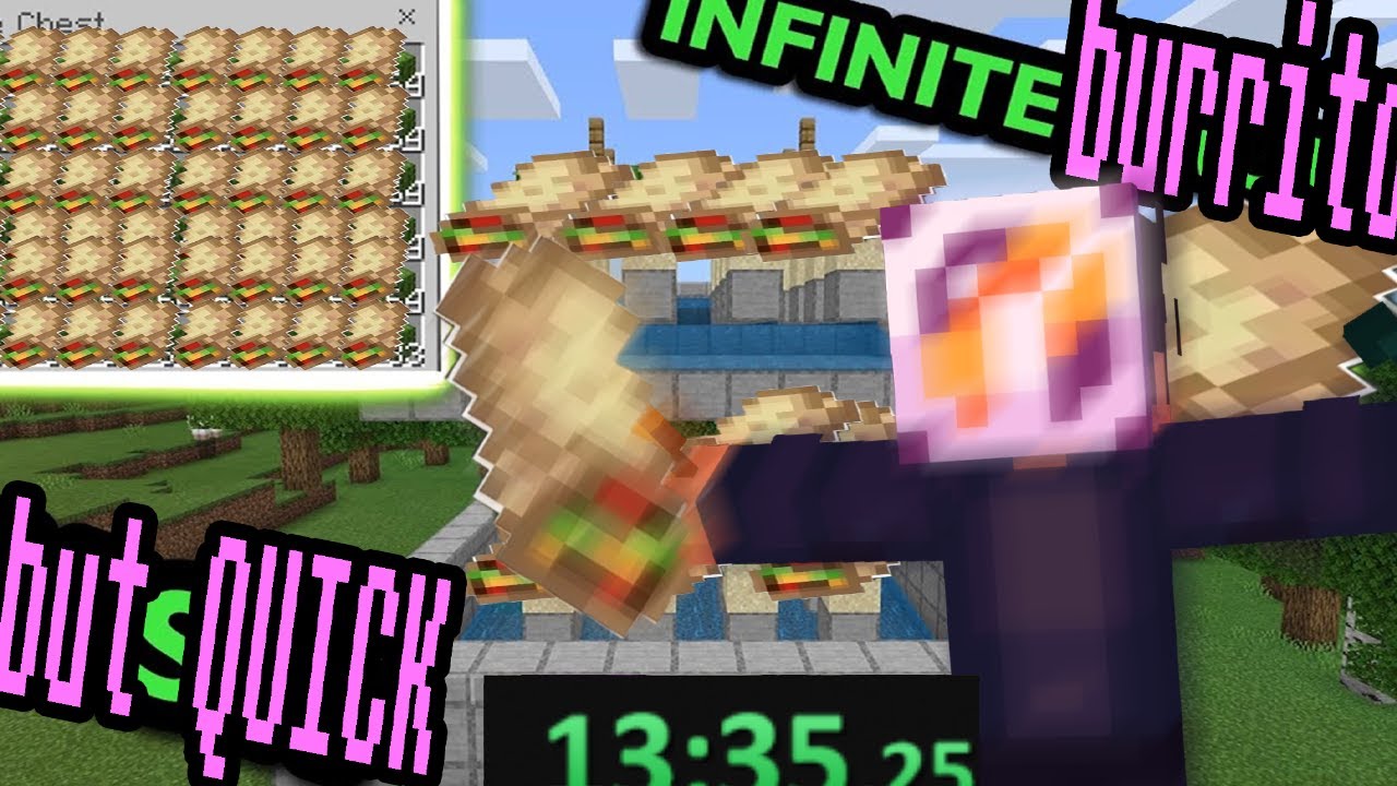 MAKING A MINECRAFT 🌯 BURRITO 🌯 FACTORY IN 2 HOURS (w/ Jabibi, Light ...