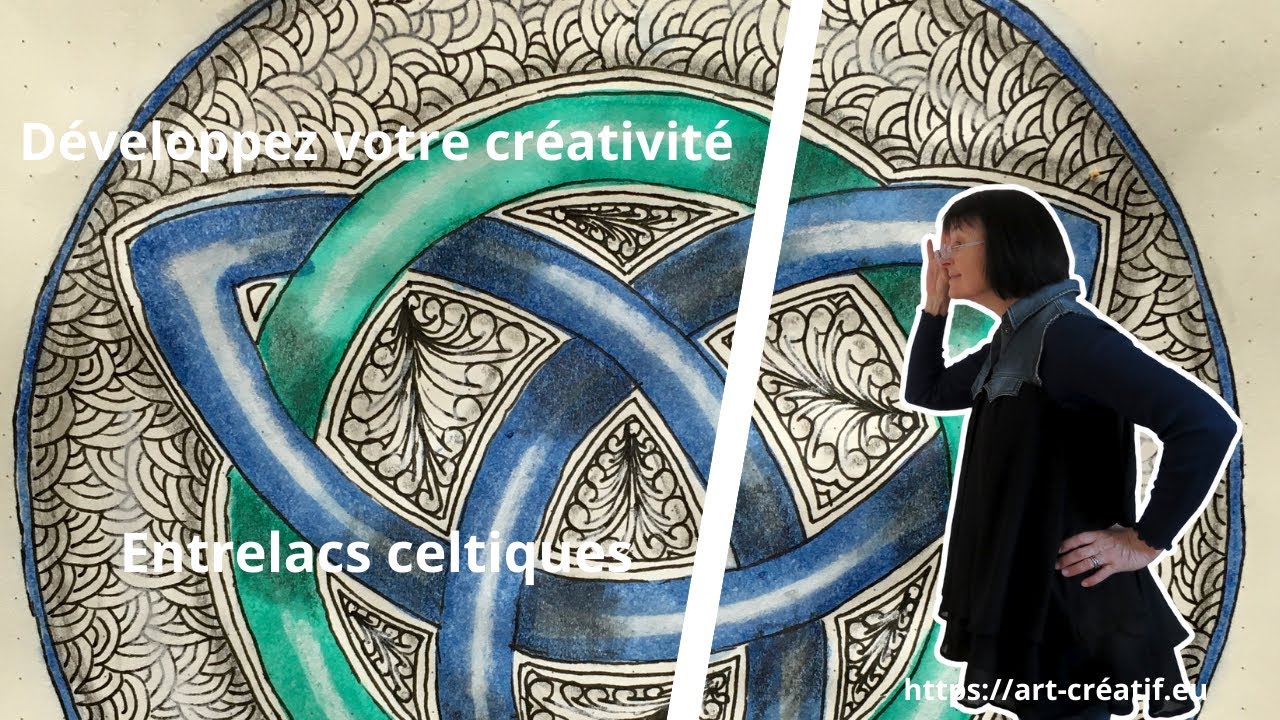 Entrelacs celtiques (tutoriel pas à pas) - YouTube