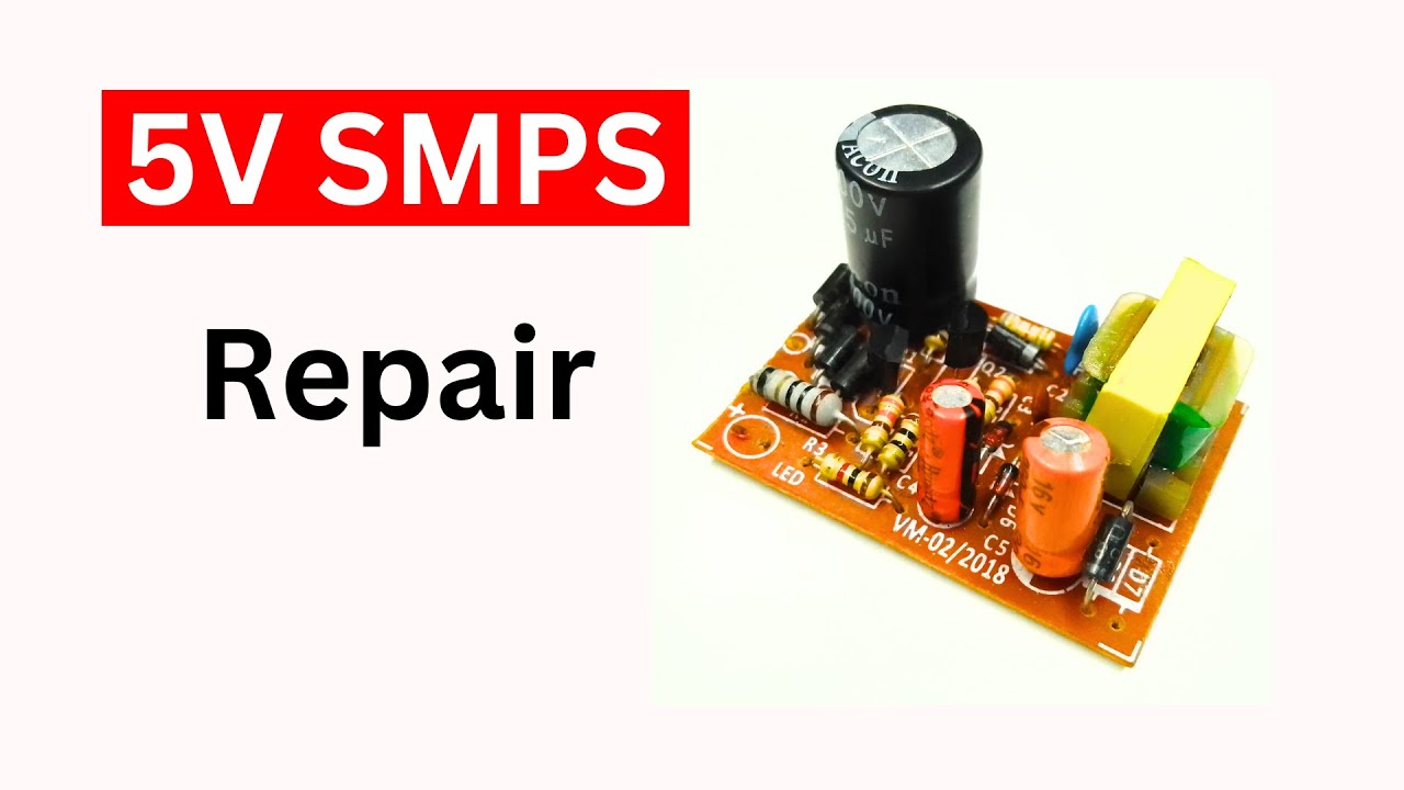 5v power supply repair - YouTube