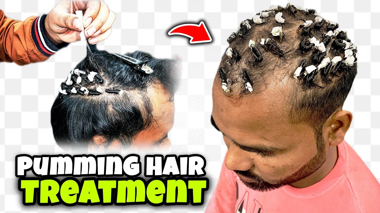 Men Hair Curly Hair Treatment 🔥 | Perming Hair Permanently | Pumping ...