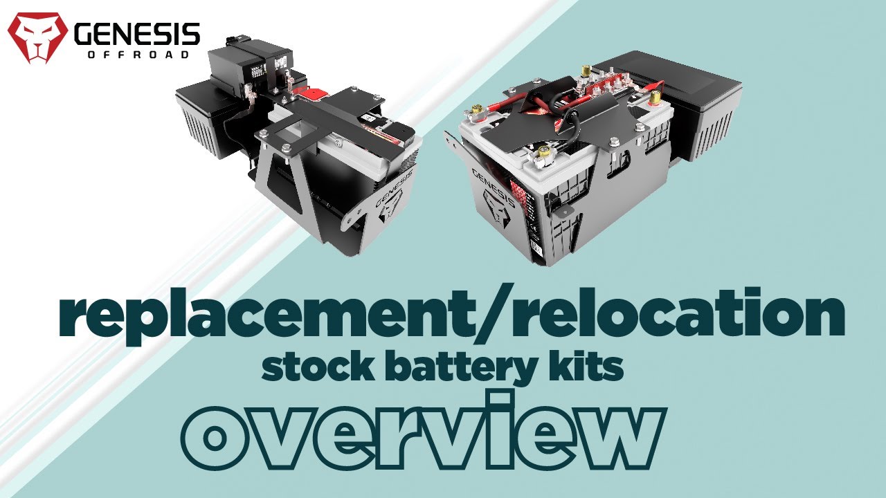 Jeep JL & JT Battery Relocation & Replacement Kits - YouTube