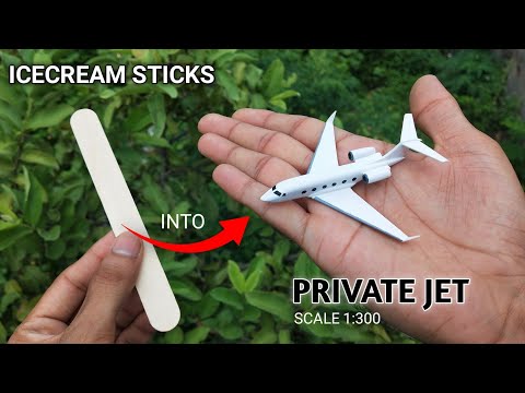 Making a Miniature Airplane from Popsicle Sticks