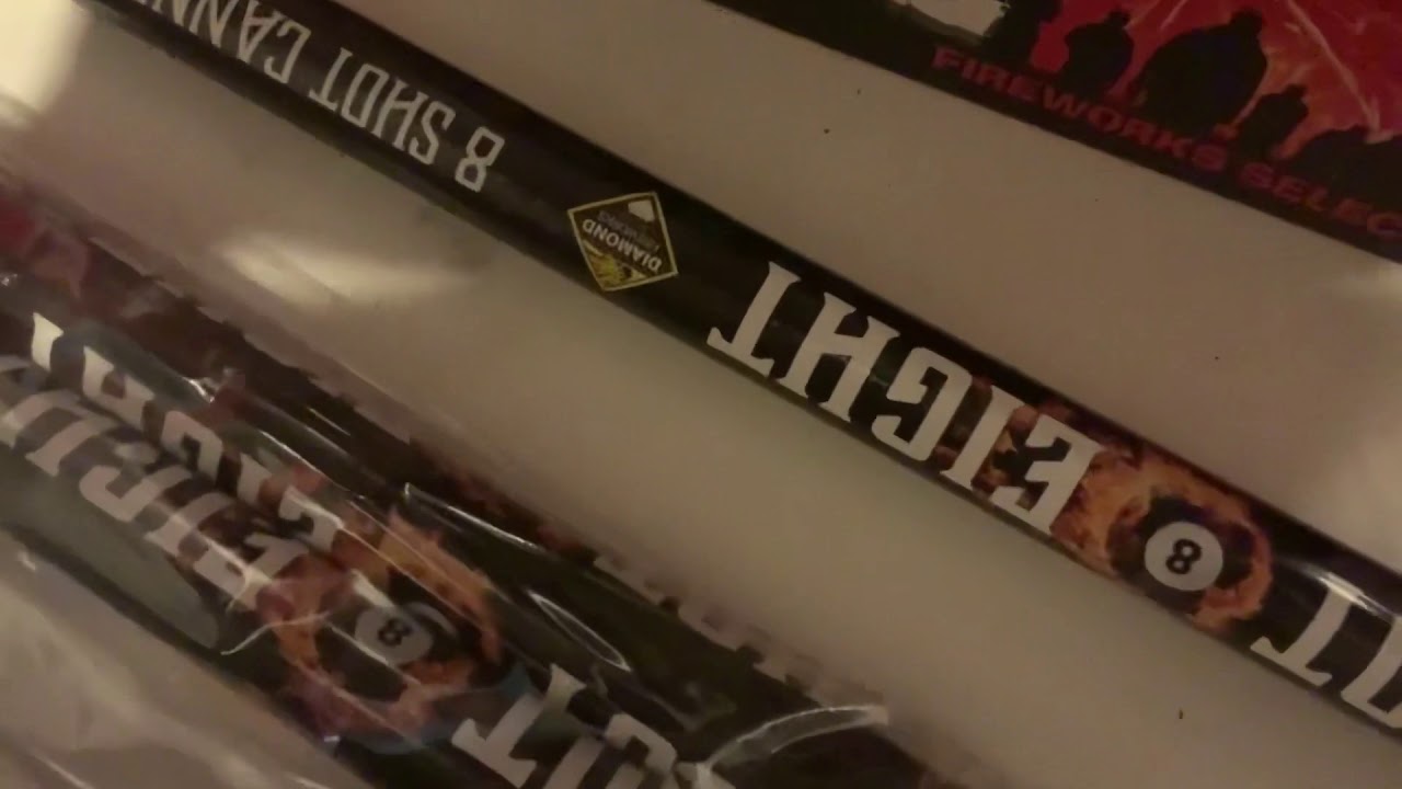 Diamonds fireworks hot eight 8 shot roman candles - YouTube