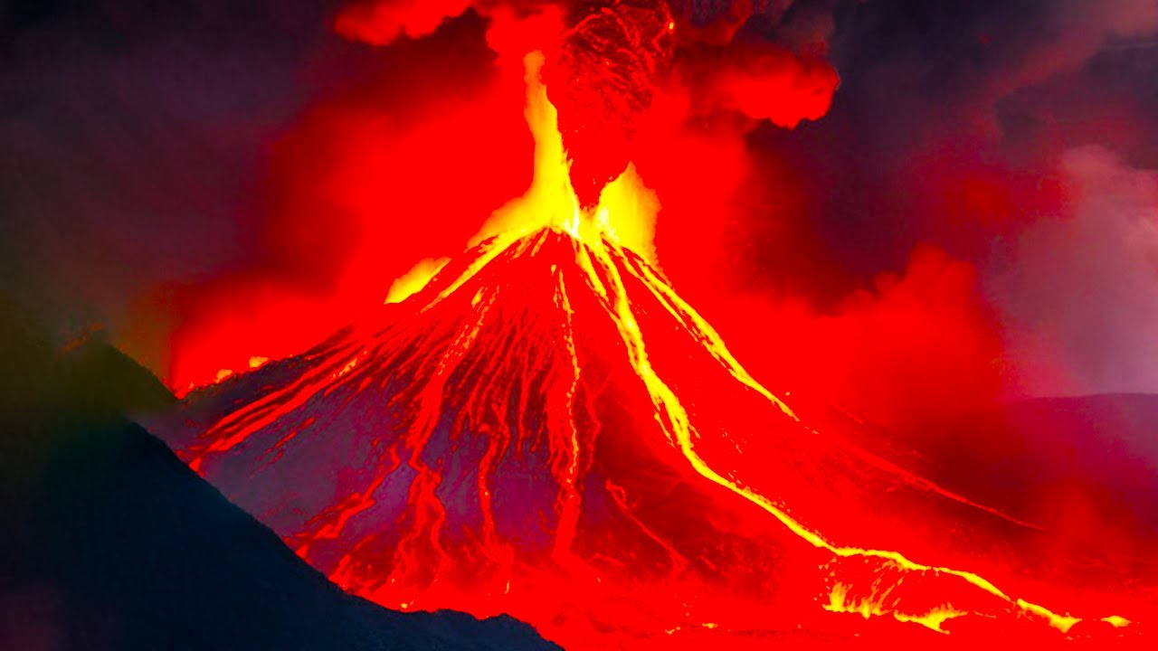 HELL IN HAWAII! There was a powerful eruption of one of the most active ...