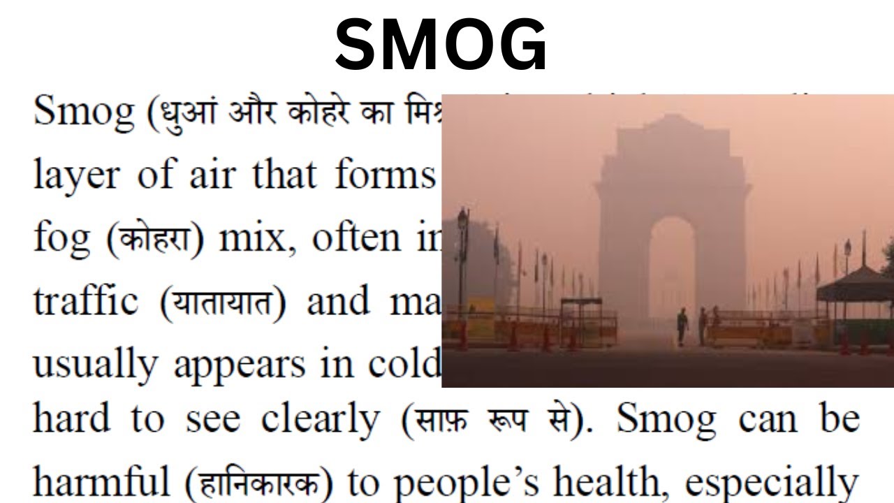 Smog | AQI | Paragraph | Passage Reading | Reading | What is Smog ...