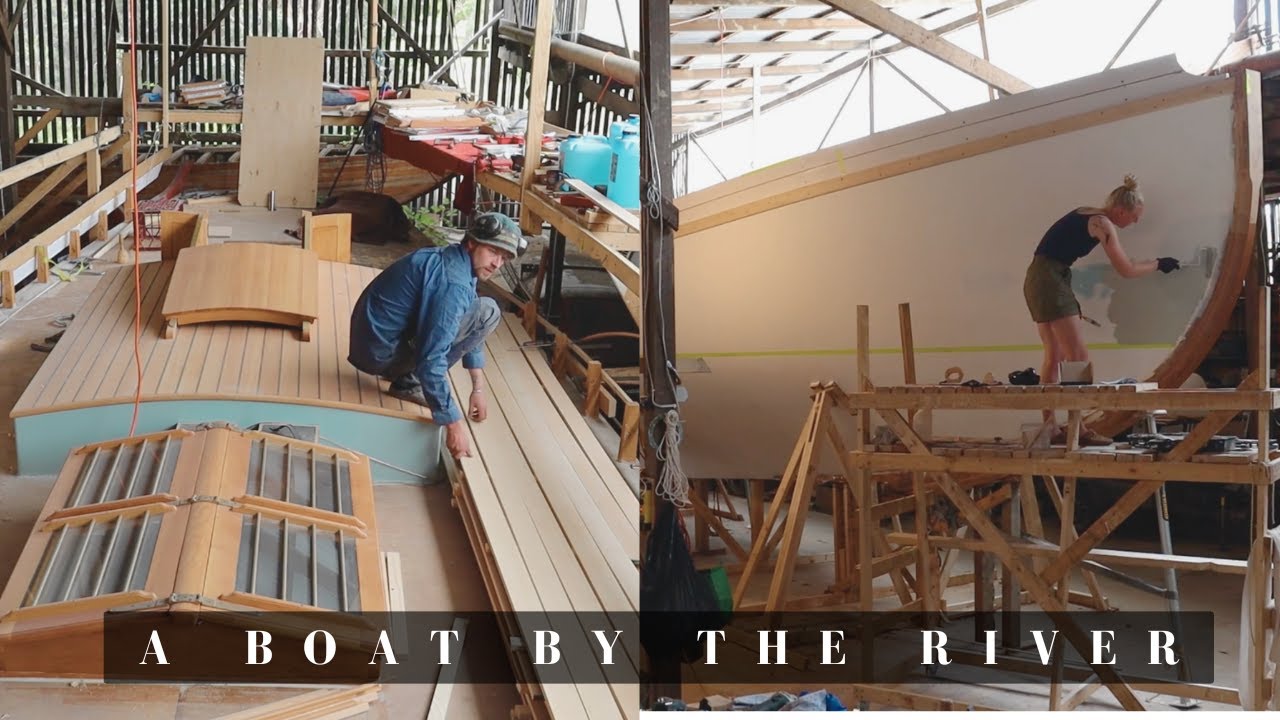 Laminating bulwarks, preparing deck planking and a visit from a traditional rigger! EP 69 - YouTube