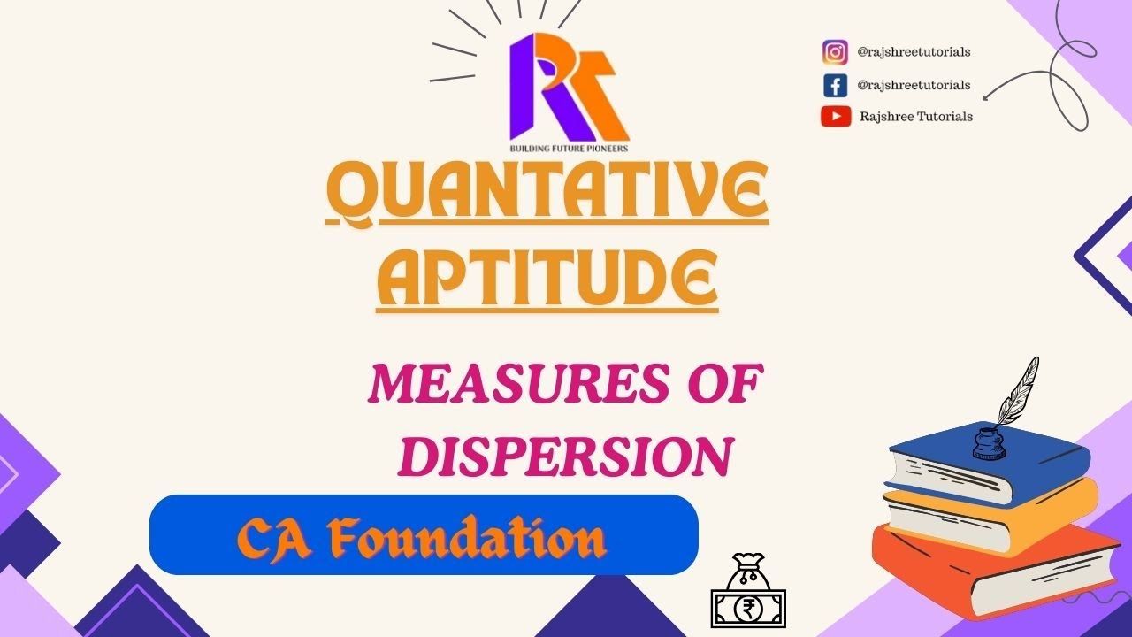 Measures of Dispersion | CA Foundation | Rajshree Tutorials | Economics | Statistics - YouTube