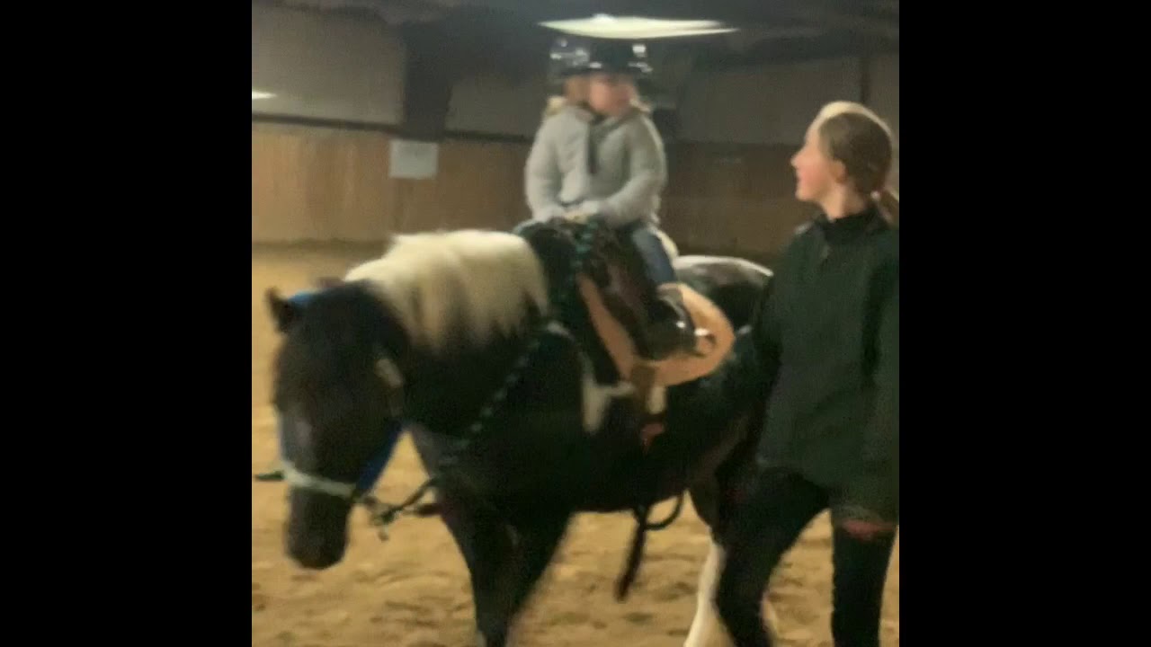 Francesca Learning How To Control The Pony - YouTube