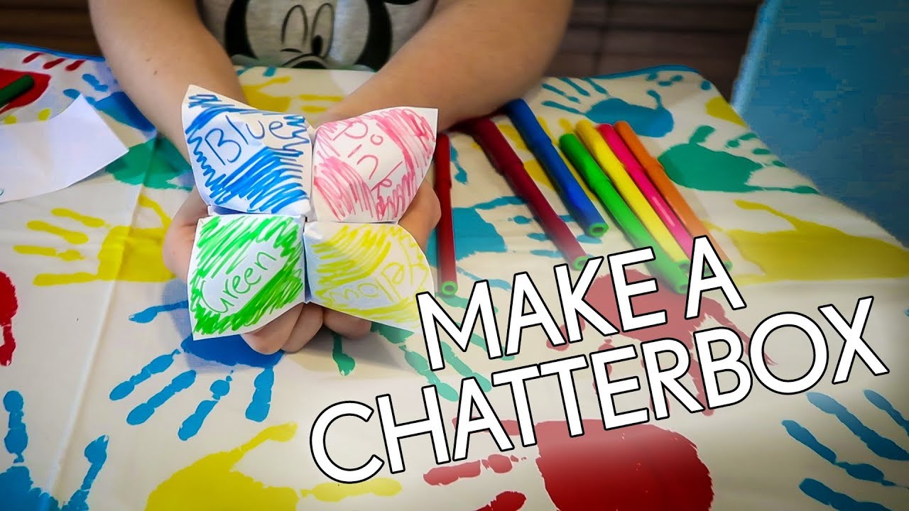 How To Make a Chatterbox Out of Paper (Fortune Teller) - YouTube
