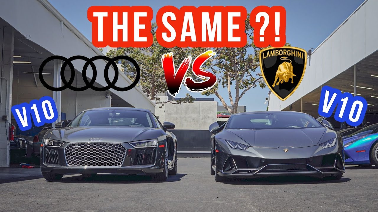 Audi R8 vs Lamborghini Huracan - THEY ARE THE SAME ?!🤔🤔 - YouTube