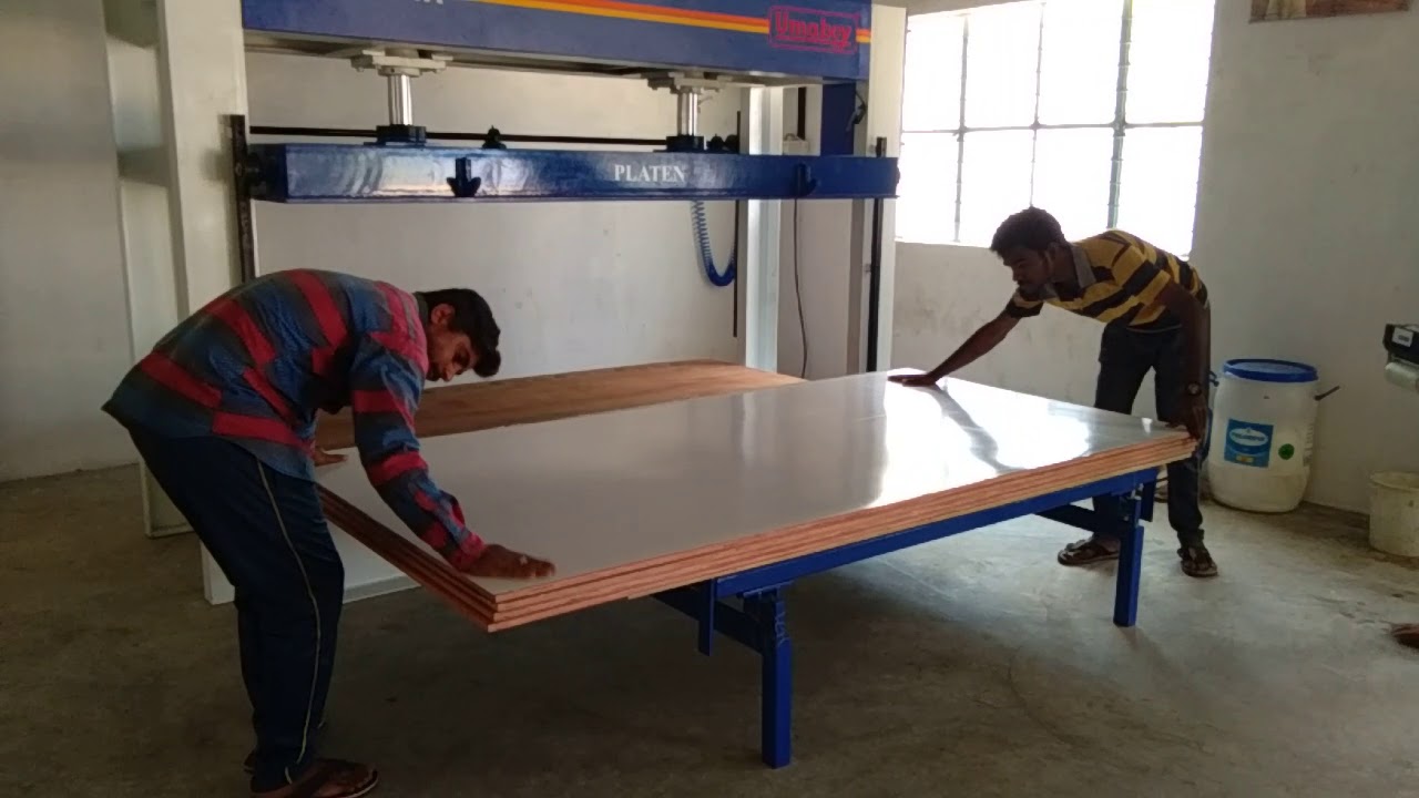 Ply wood Pressing @ Corner Radius - YouTube