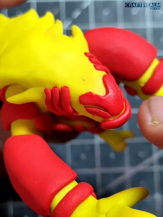 Wild Mutt + Heat Blast Ben 10 Aliens Fusion art using Polymer clay - YouTube