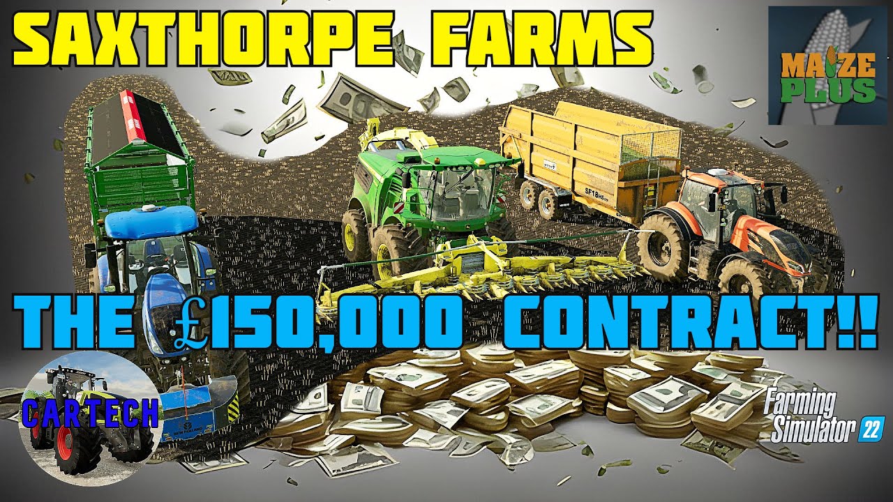 THE £150,000 CONTRACT 🤑!! - SAXTHORPE FARMS - Ep 16 - FS22 - YouTube