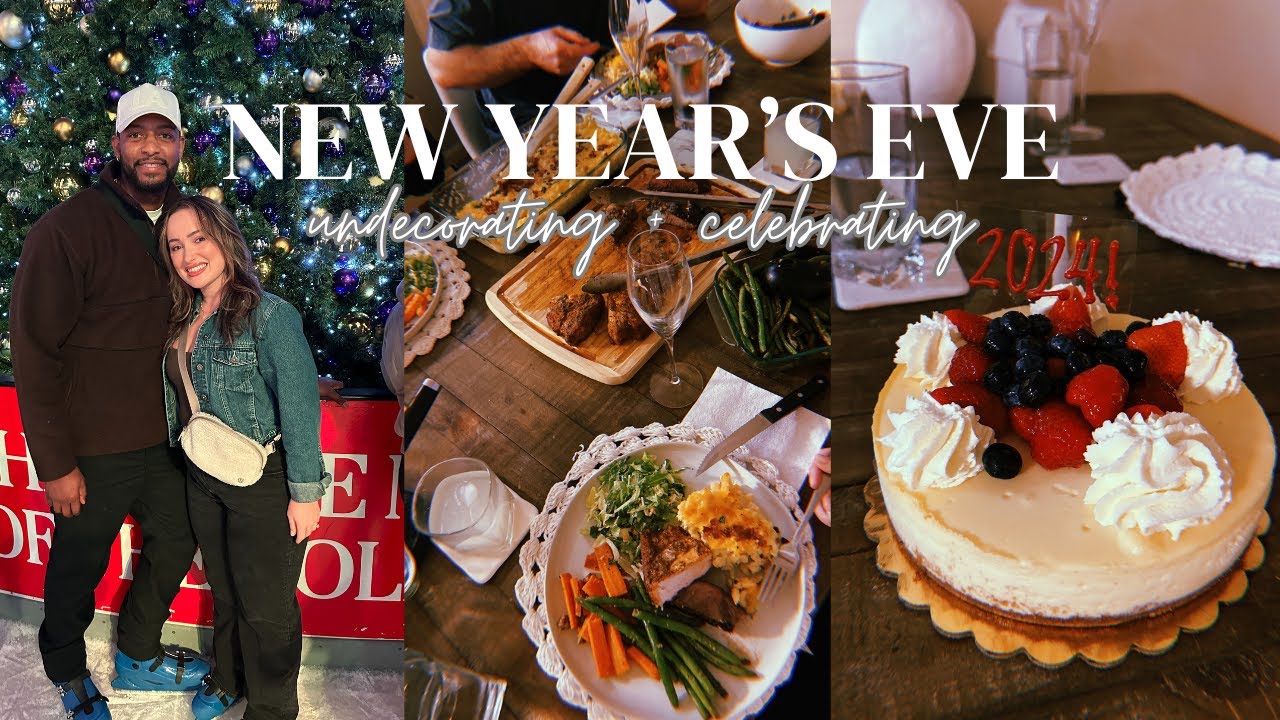 2024 loading... // undecorating our apartment + celebrating NYE - YouTube