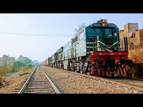 KWA UP Engine No:9038+5209)Yousaf Wala Coal Up Train/Fantastic Tracks Sounds😍🔥 - YouTube