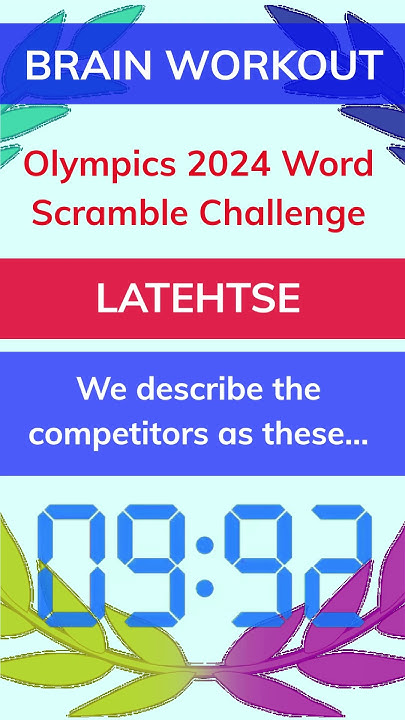 Olympics 2024 Special Brain Boosters, Stretch that Grey Matter # ...