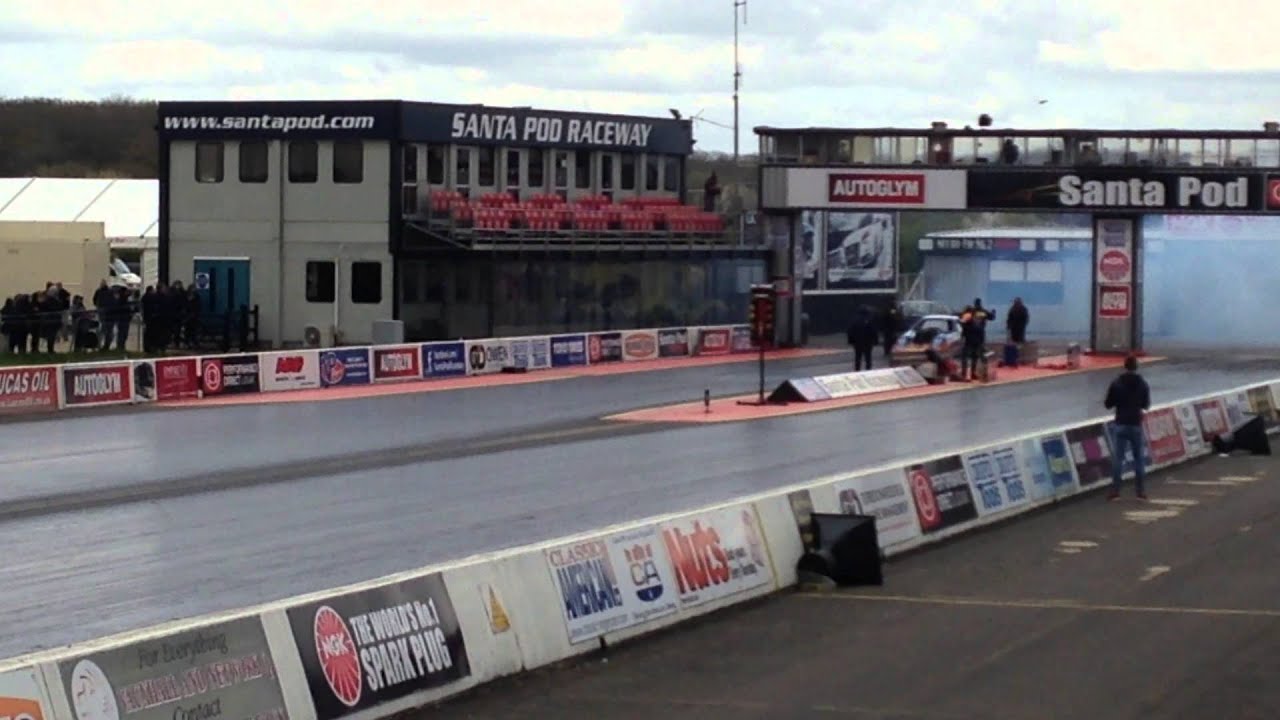Fire force runs a 281 mph at Santa pod! - YouTube