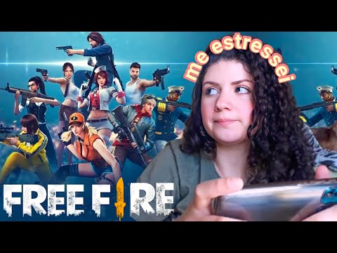 jogando free fire em squad pela primeira vez !!