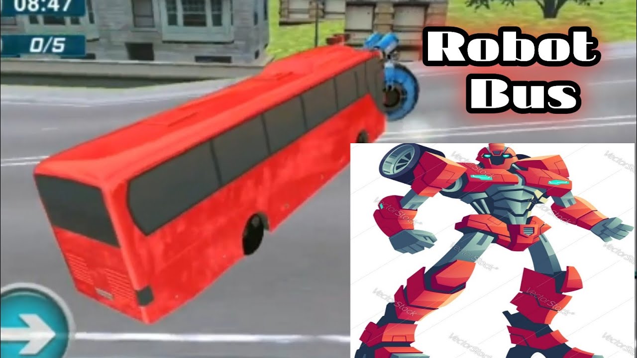 Ultimate bus transform 🤖 robot game gameplay NHK Games Pro - YouTube