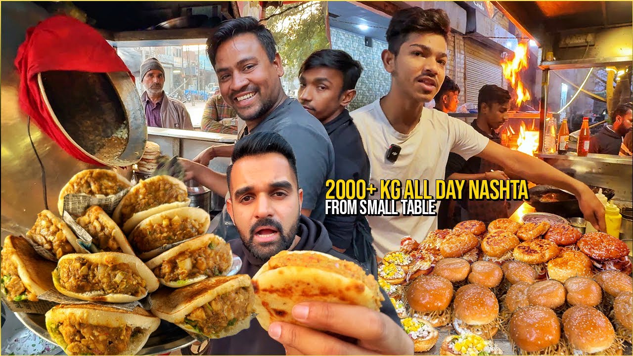 5 Star Punjabi Street Food Tour 😍 18-Year-Old sells Nibba Nibbi Burgers ...