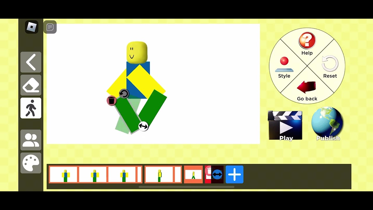 How to make an noob walking animation roblox my movie - YouTube