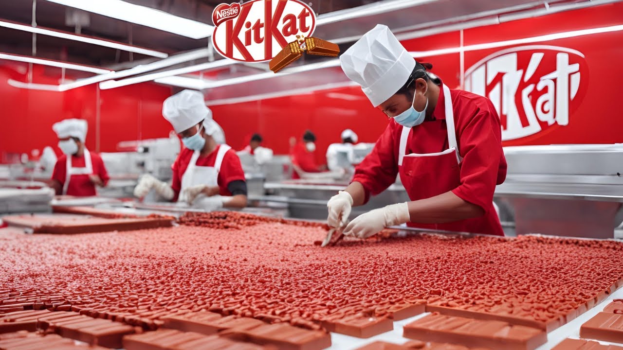 How Kit Kat Chocolate is Made – Inside the Factory - YouTube
