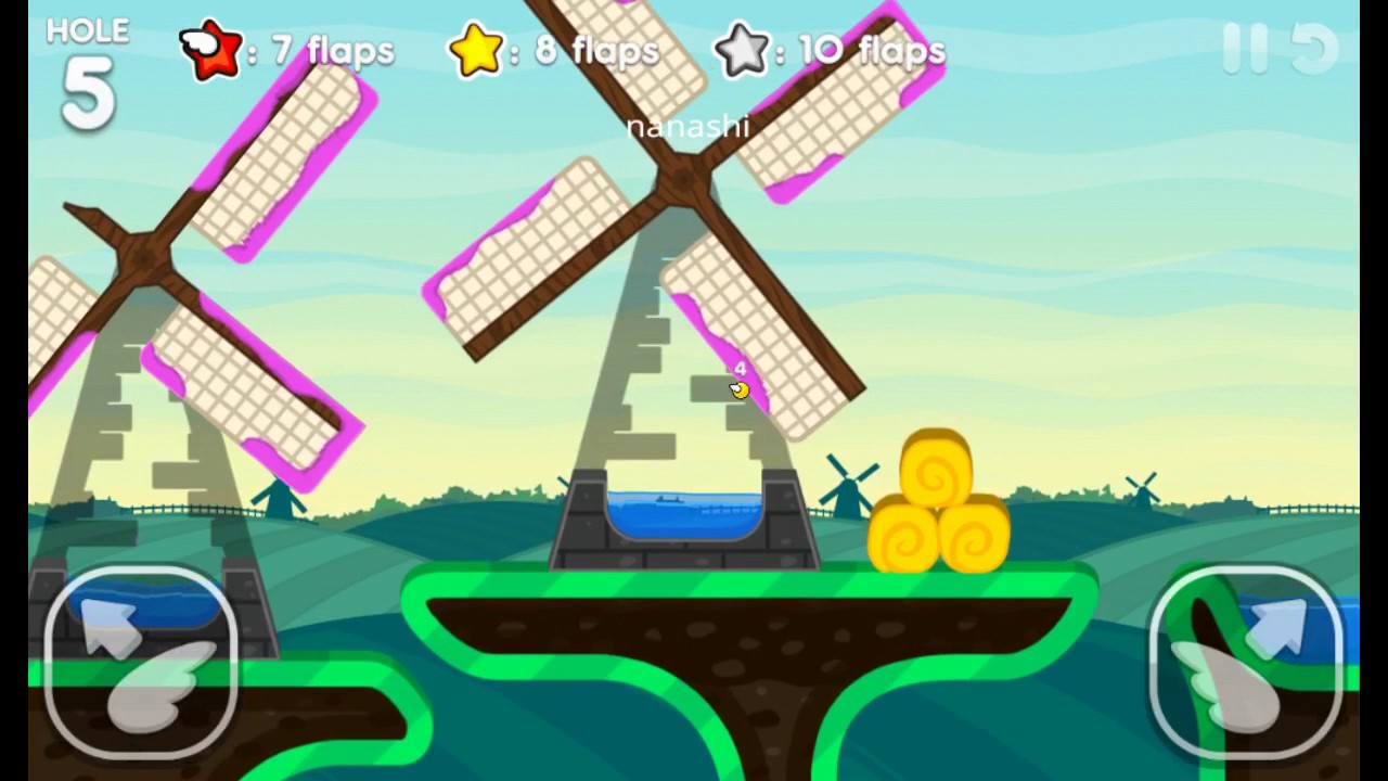 Flappy Golf 2 - Farmy Land Hole 5 - 5 Flaps - YouTube