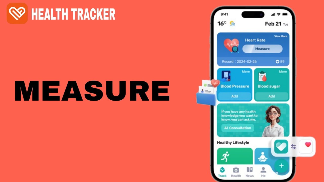 How To Measure On Health Tracker App - YouTube