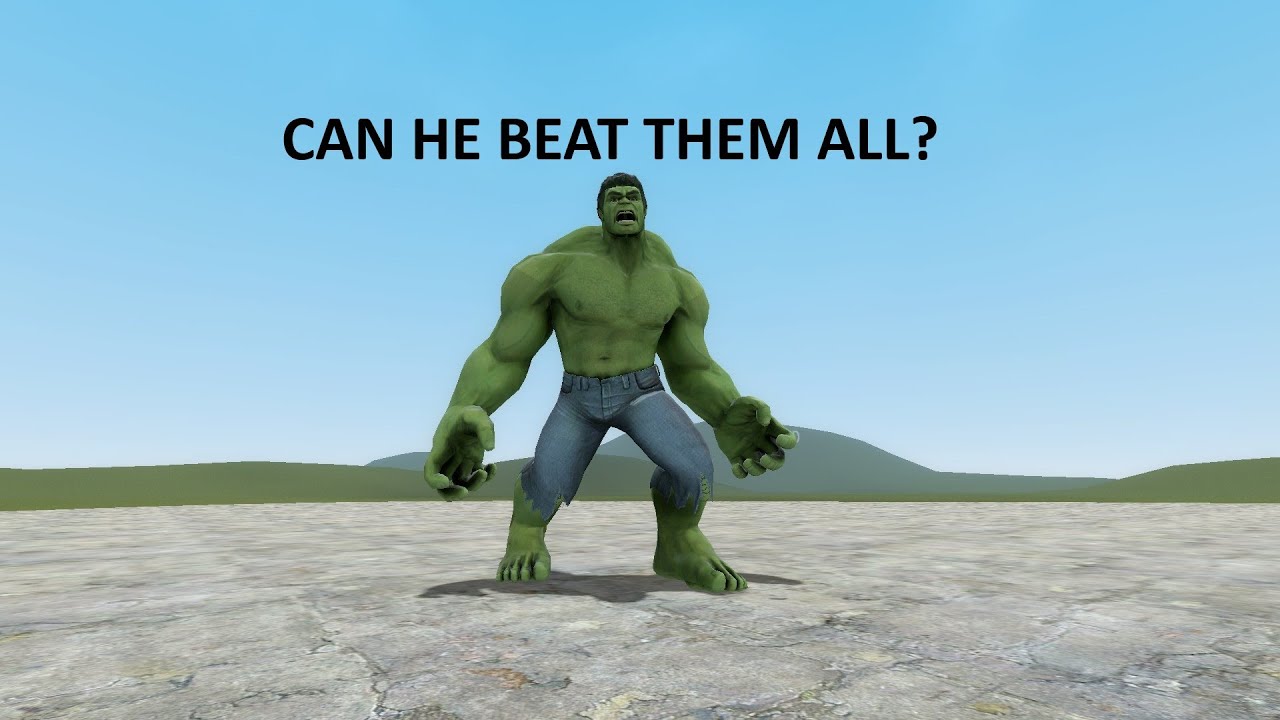 Hulk vs. Random opponents in Gmod - YouTube