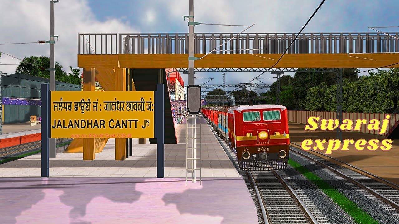 Morning Journey of 12472 Swaraj Express | IRV2 | MSTS | OPEN RAILS ...