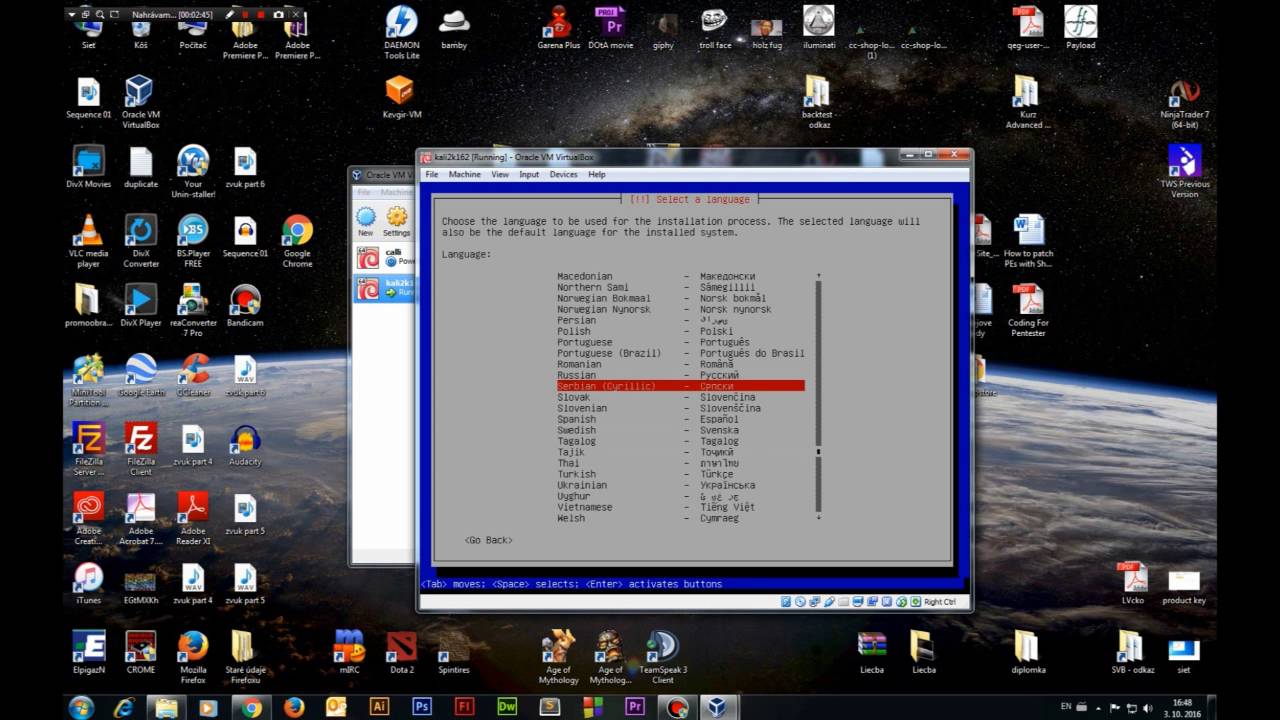 Kali linux 2016.2 FULLSCREEN and install, easy way for everyone 1 - YouTube