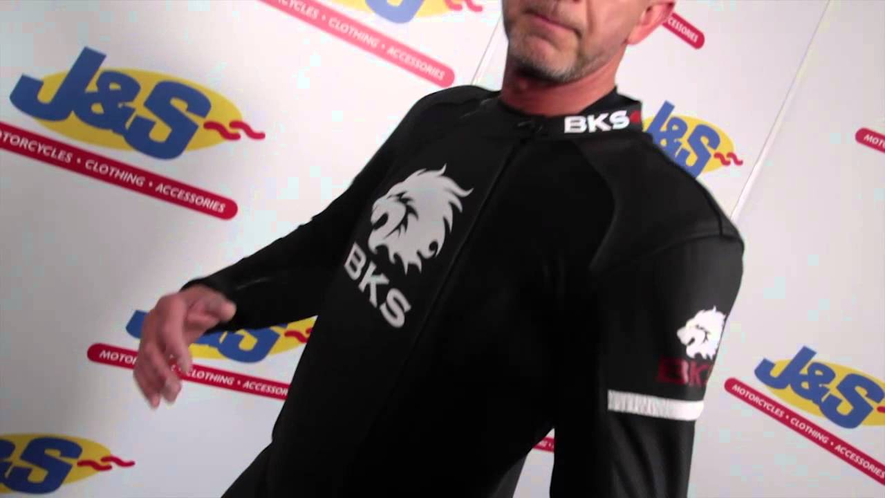 BKS Tiger double zip motorcycle suit - J&S Accessories - YouTube