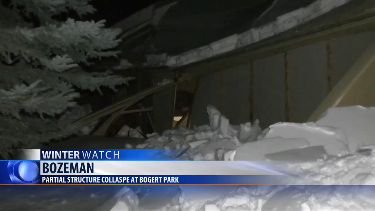 Partial roof collapse reported at Bozeman ice rink - YouTube