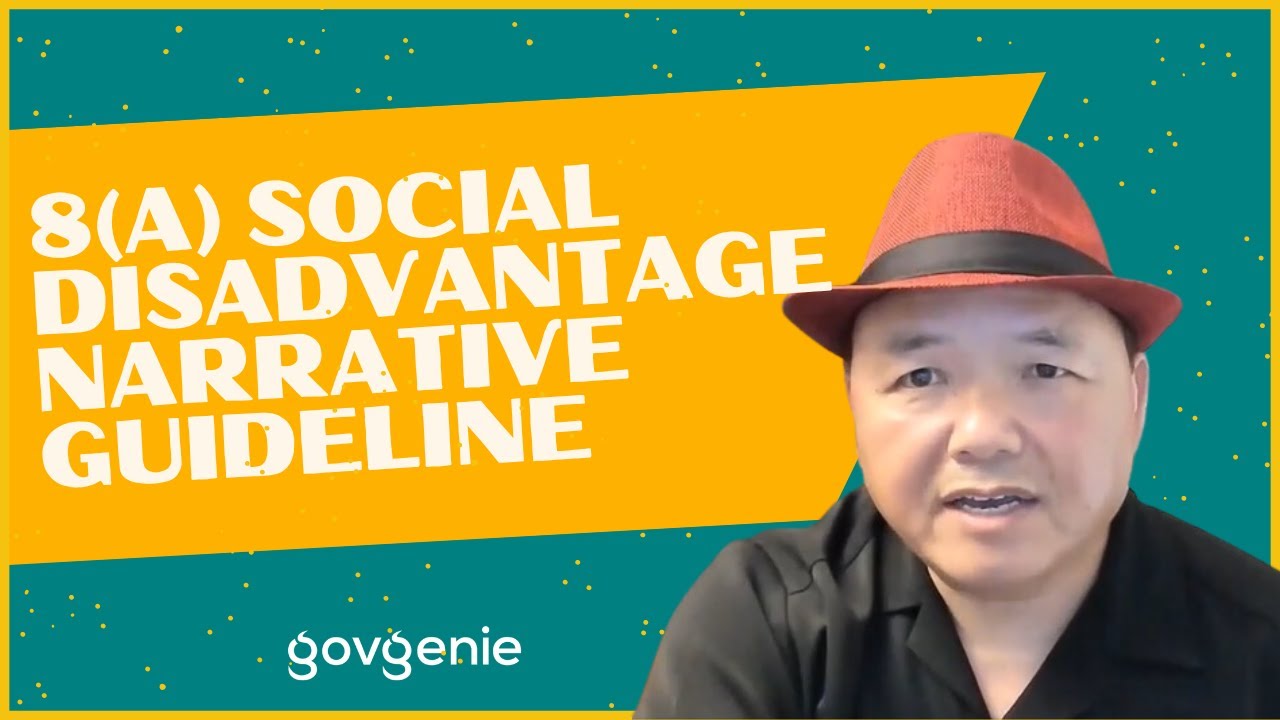 How to write a 8(a) social disadvantage narrative. - YouTube