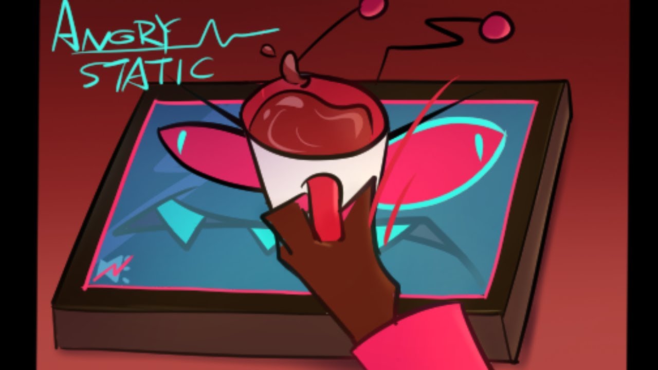 alastor has a new cup coaster! - hazbin hotel comic dub - YouTube